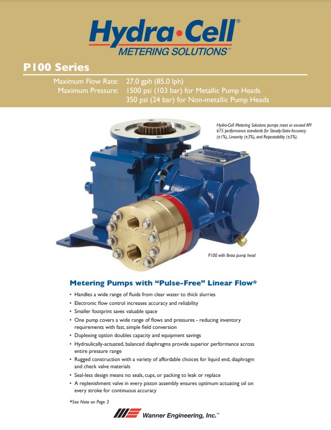 Hydra-Cell P100 Series Pump